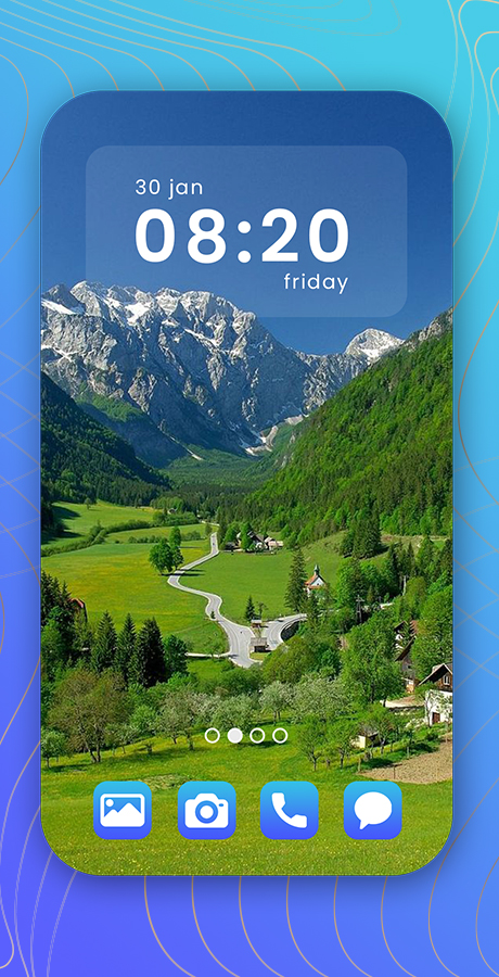 Digital Clock Widget - Seven Time - Resizable Clock - DIGI Clock Widget - Widget Clock Android ...
